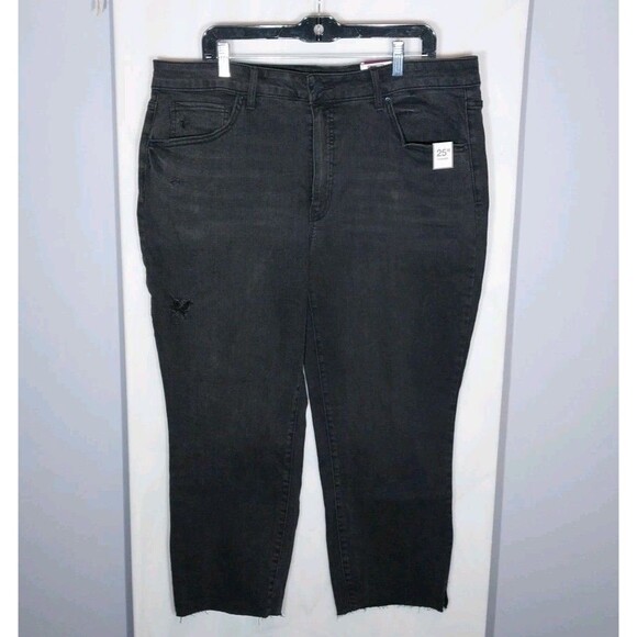 Time and Tru | Jeans | New Time Tru Womens Cut Off Jeans Sz 2 Black ...
